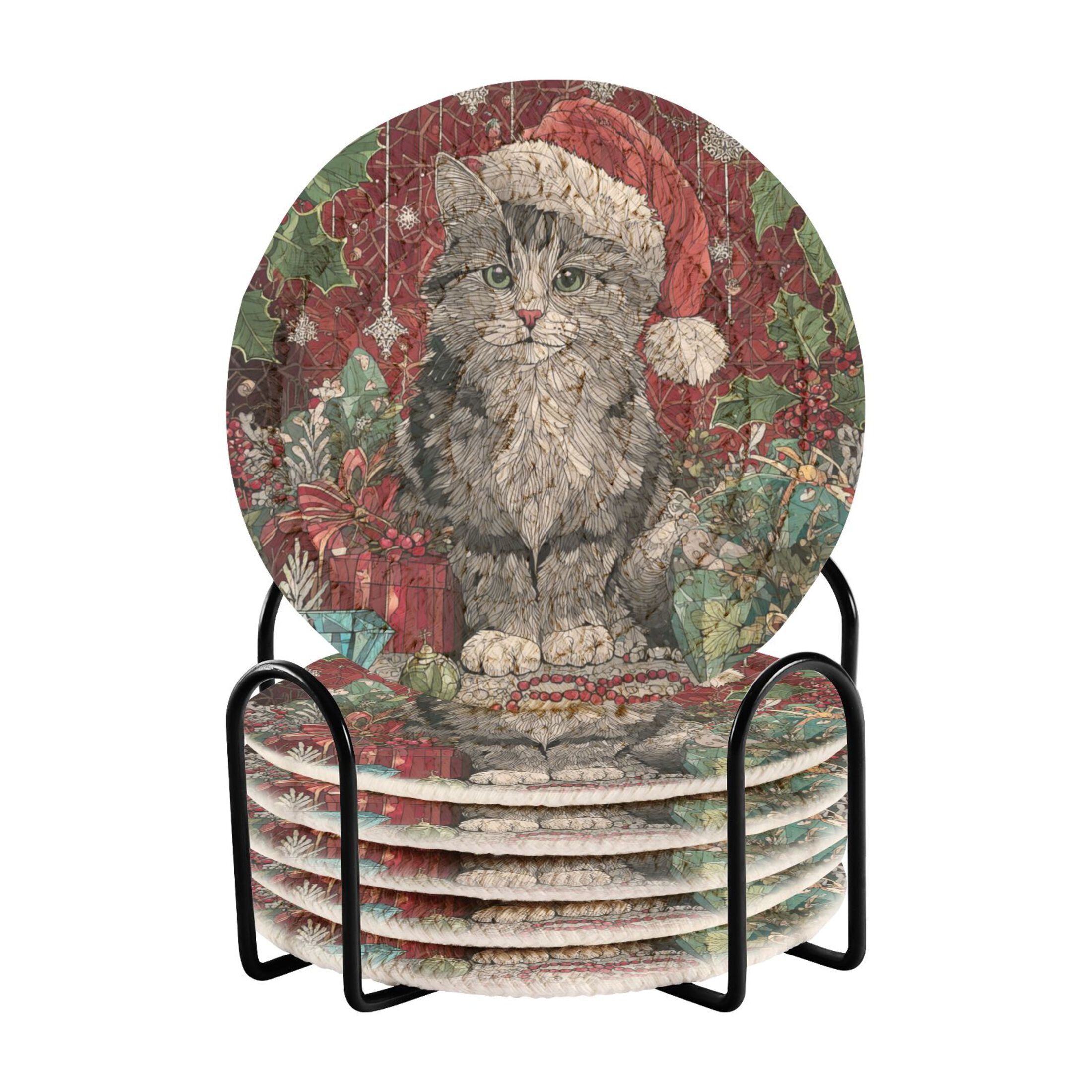 6 Pieces Coil Coasters Bar Coasters Anti-slip Coasters Heat-resistant ...