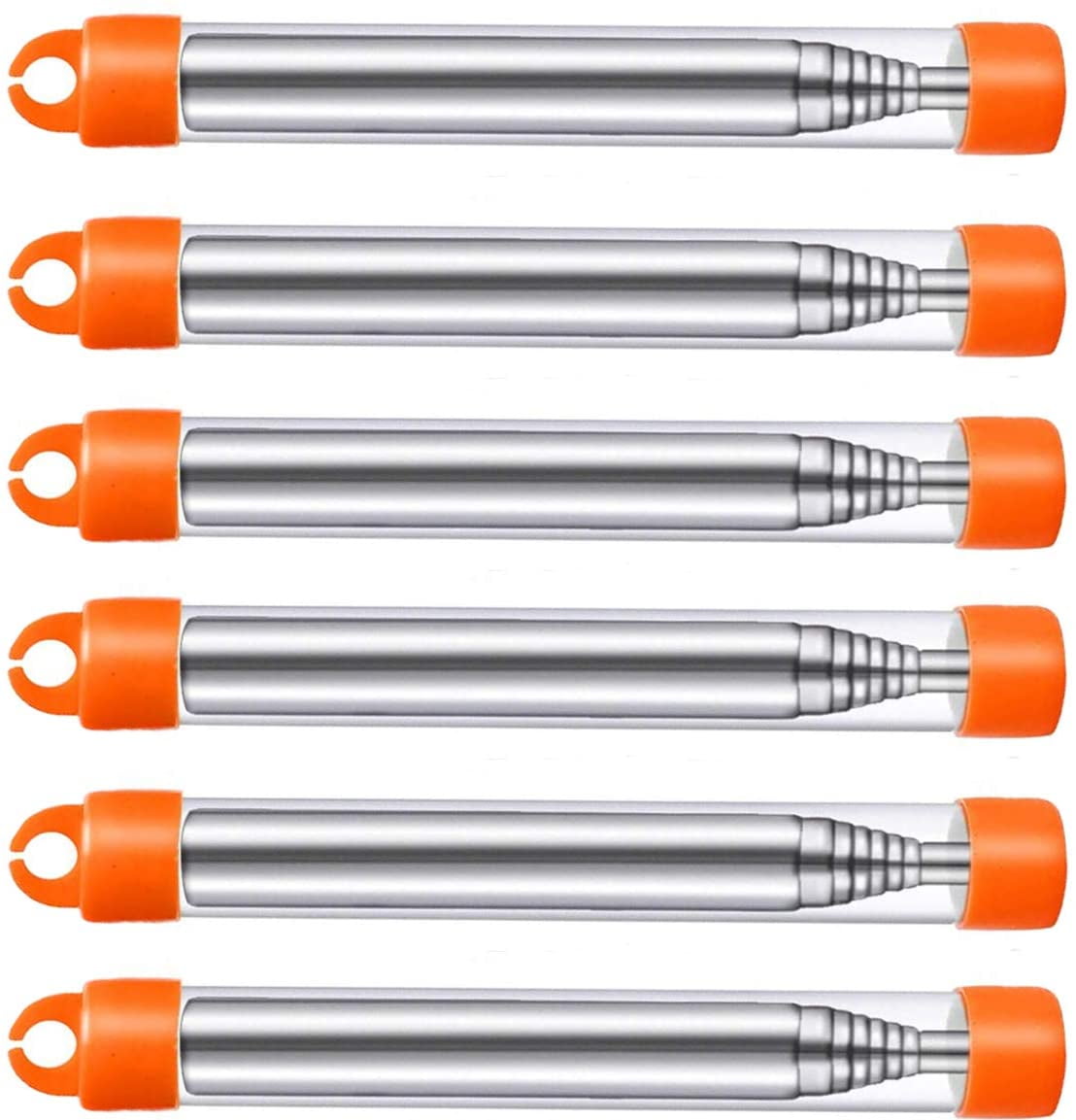 6 Pieces Collapsible Stainless Steel Fire Bellow, Collapsible Outdoor ...