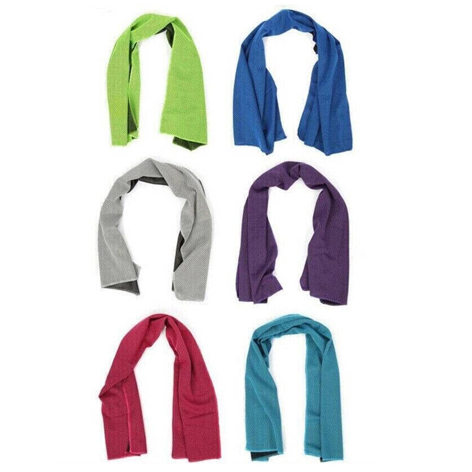 6 Pieces Cooling Towel Sweat Towel Neck Wrap Bandana Scarf Ice Towel ...