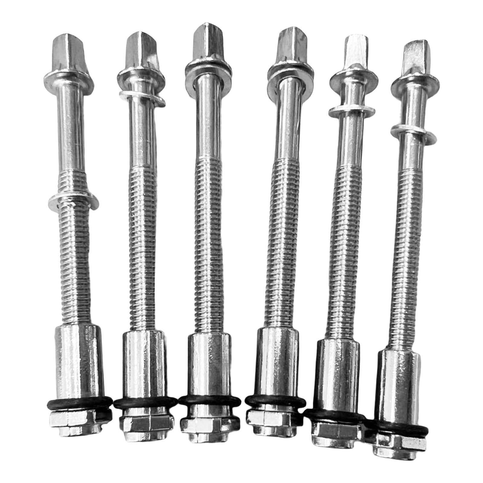 6 Pieces Drum Tension Rods Hardware Drum Screws 1Drum Screw Set Durable ...