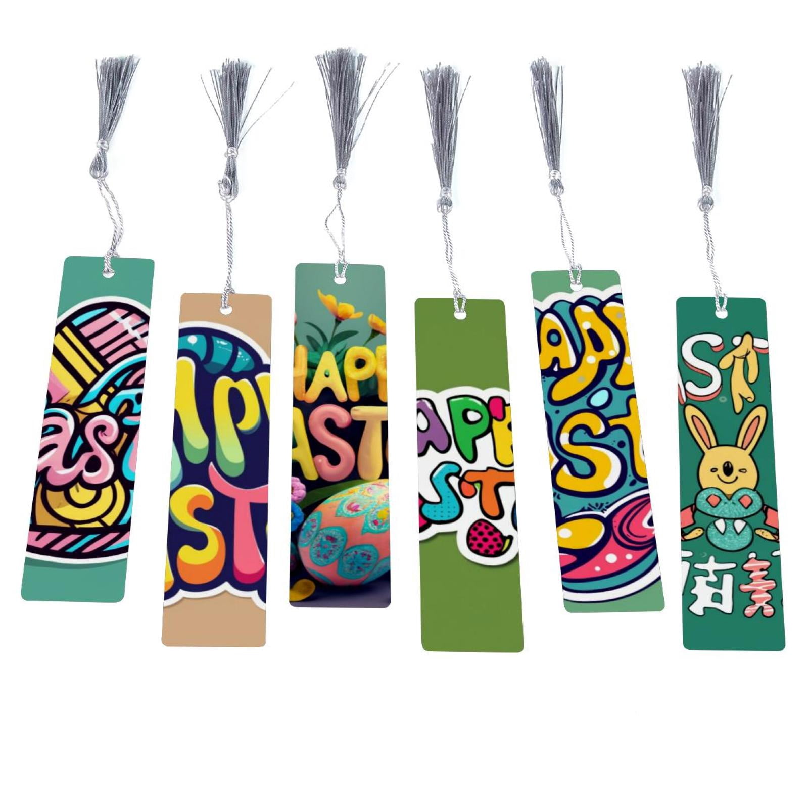 6 Pieces Easter Bookmarks with Tassel - Walmart.com
