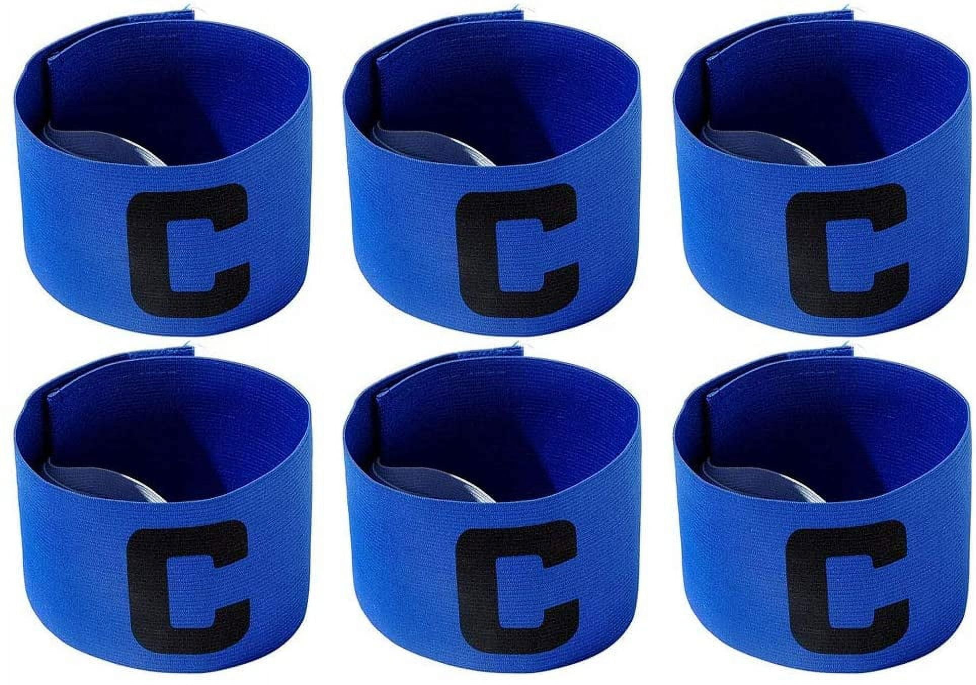 6 Pieces Elastic Soccer Captain Armband Adjustable Football Basketball ...