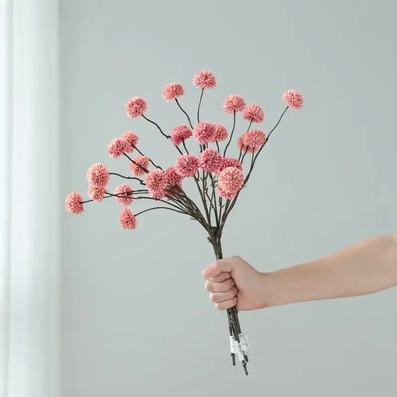 6 Pieces Exquisite Artificial Spherical Chrysanthemums - Elegant Home ...