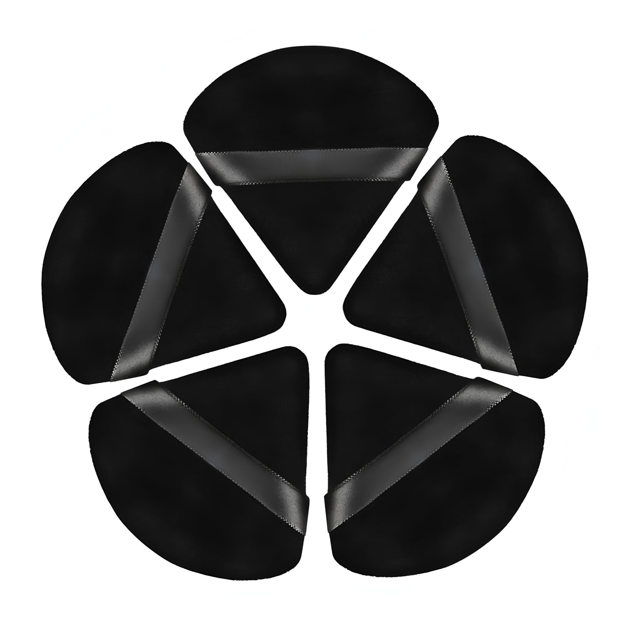 6 Pieces Face Powder TSF6 Puff，Makeup Sponge Soft Velour，Powder Puffs ...