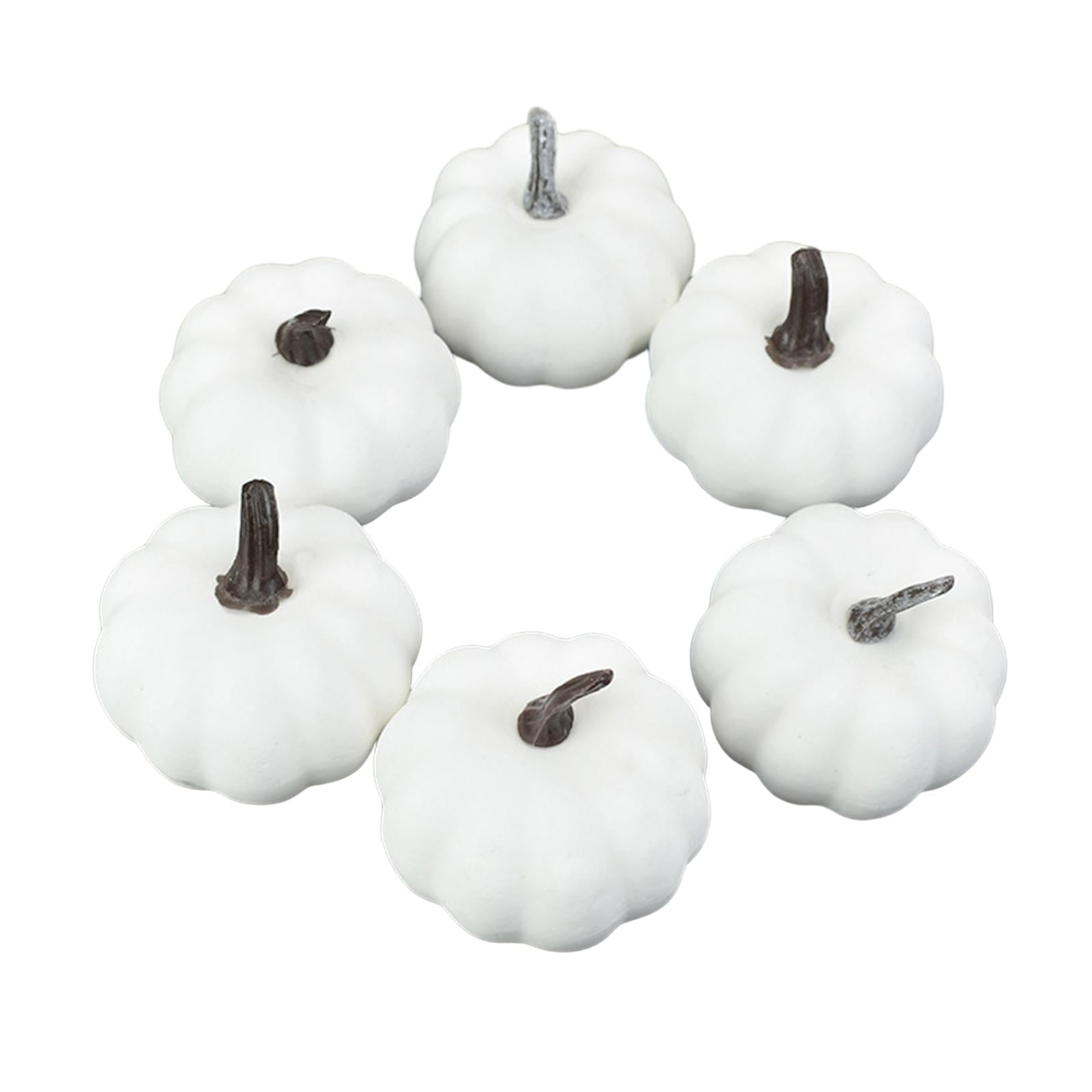 6 Pieces Fake Pumpkins Model, Mini Simulation Pumpkins Model, Rustic ...