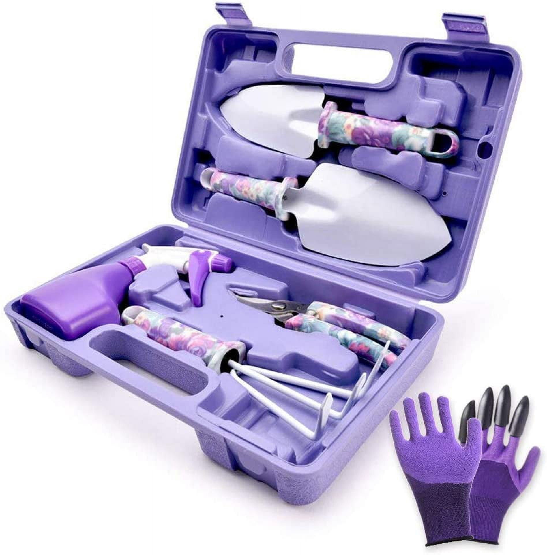 6 Pieces Garden Tools Set Planting Tools, Non-Slip Handle with Anti ...