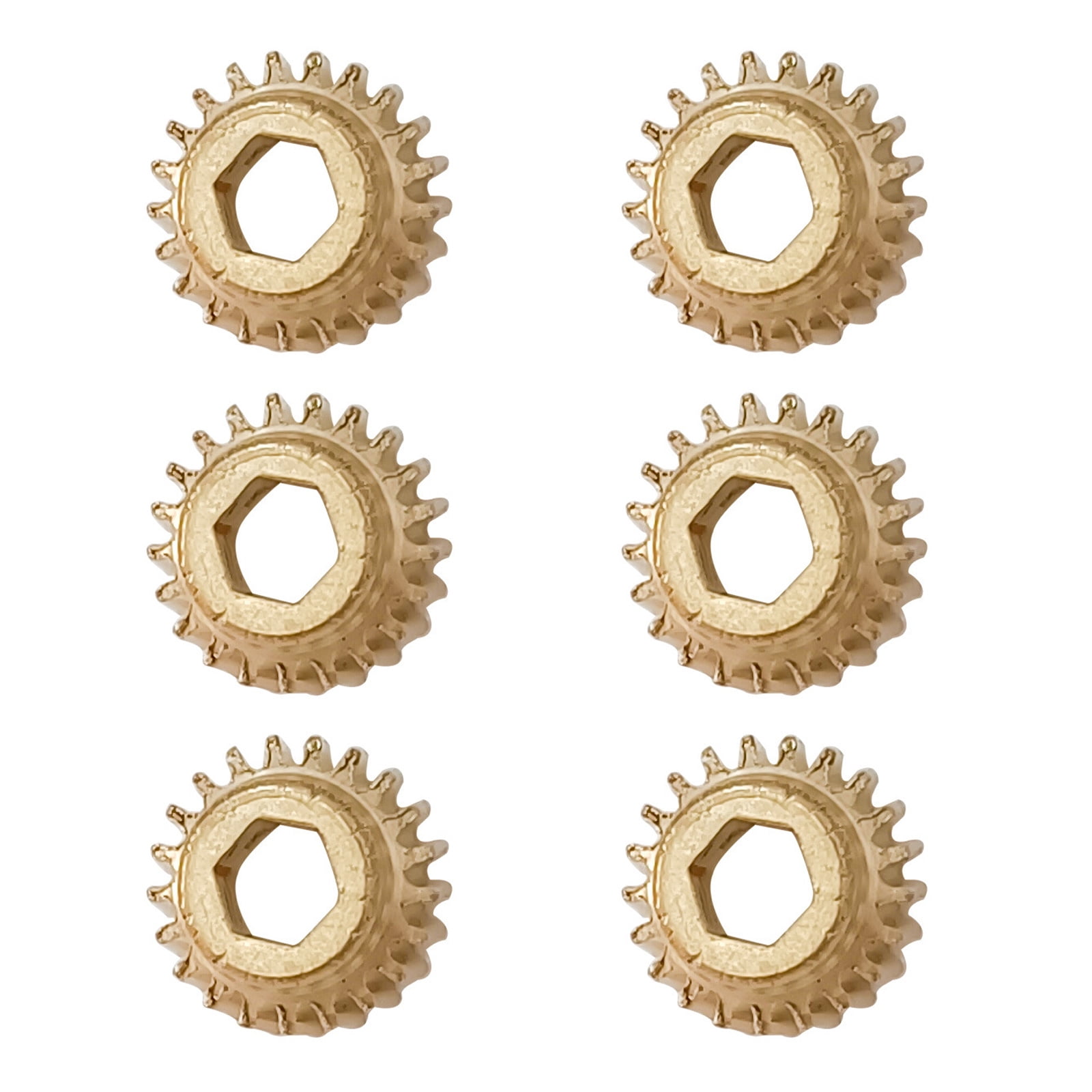 6 Pieces Guitar Tuning Mechanism Iron Gear Set Open Hole Guitar Tuning ...