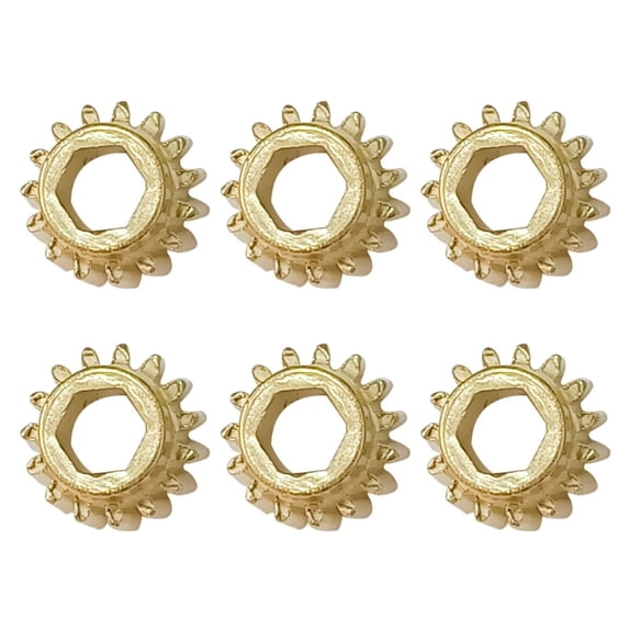6 Pieces Guitar Tuning Mechanism Iron Gear Set Open Hole Guitar Tuning ...