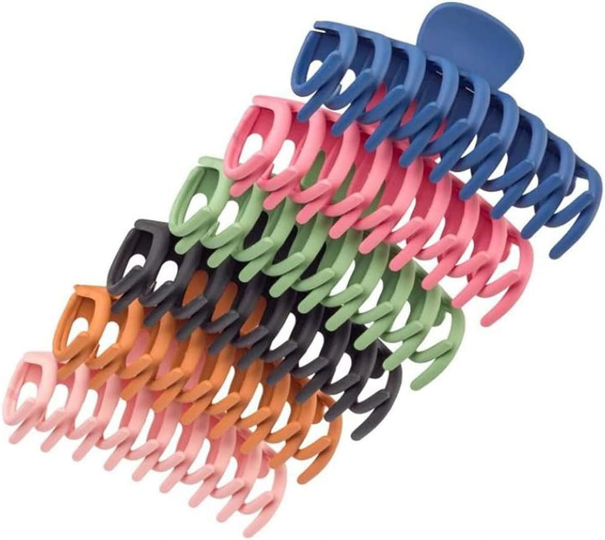 6 Pieces Hair Claw Clips, 4.3 Inches Non-Slip Large Hair Clips for ...