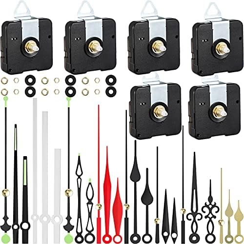 6 Pieces High Torque Clock Movements Long Shaft Clock Movement ...