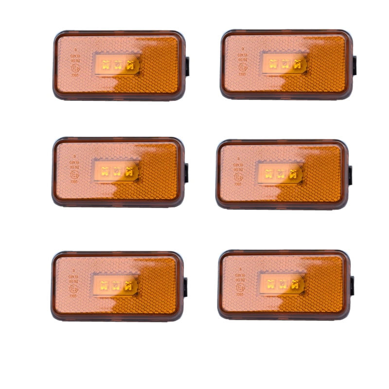 6 Pieces Lights - Amber LED Clearance Lights for Scania, Side Marker ...