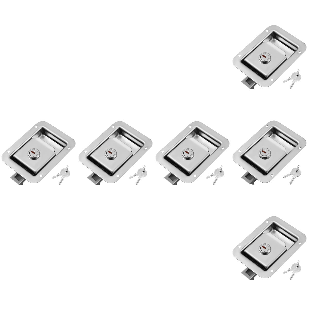 6 Pieces Locking Heavy Duty Paddle Latch Mechanic Truck Child - Walmart.com