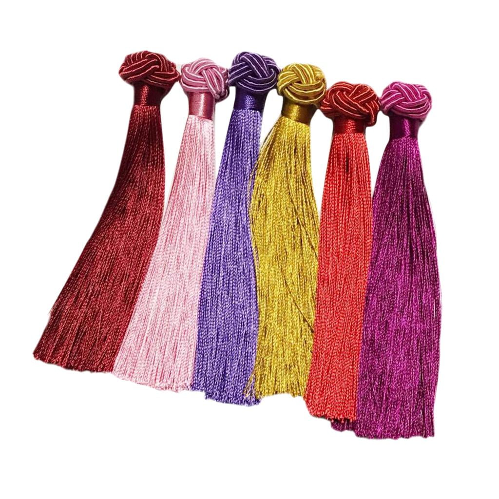 6 Pieces Long Tassel Charms Necklace Pendant Findings For DIY Earrings ...