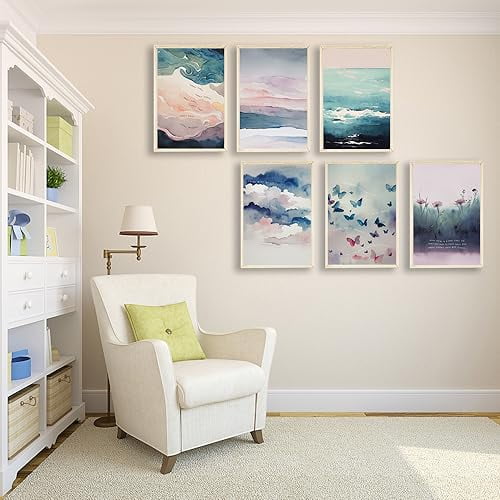 6 Pieces Mental Health Posters Mental Health Wall Art Anxiety Therapy ...