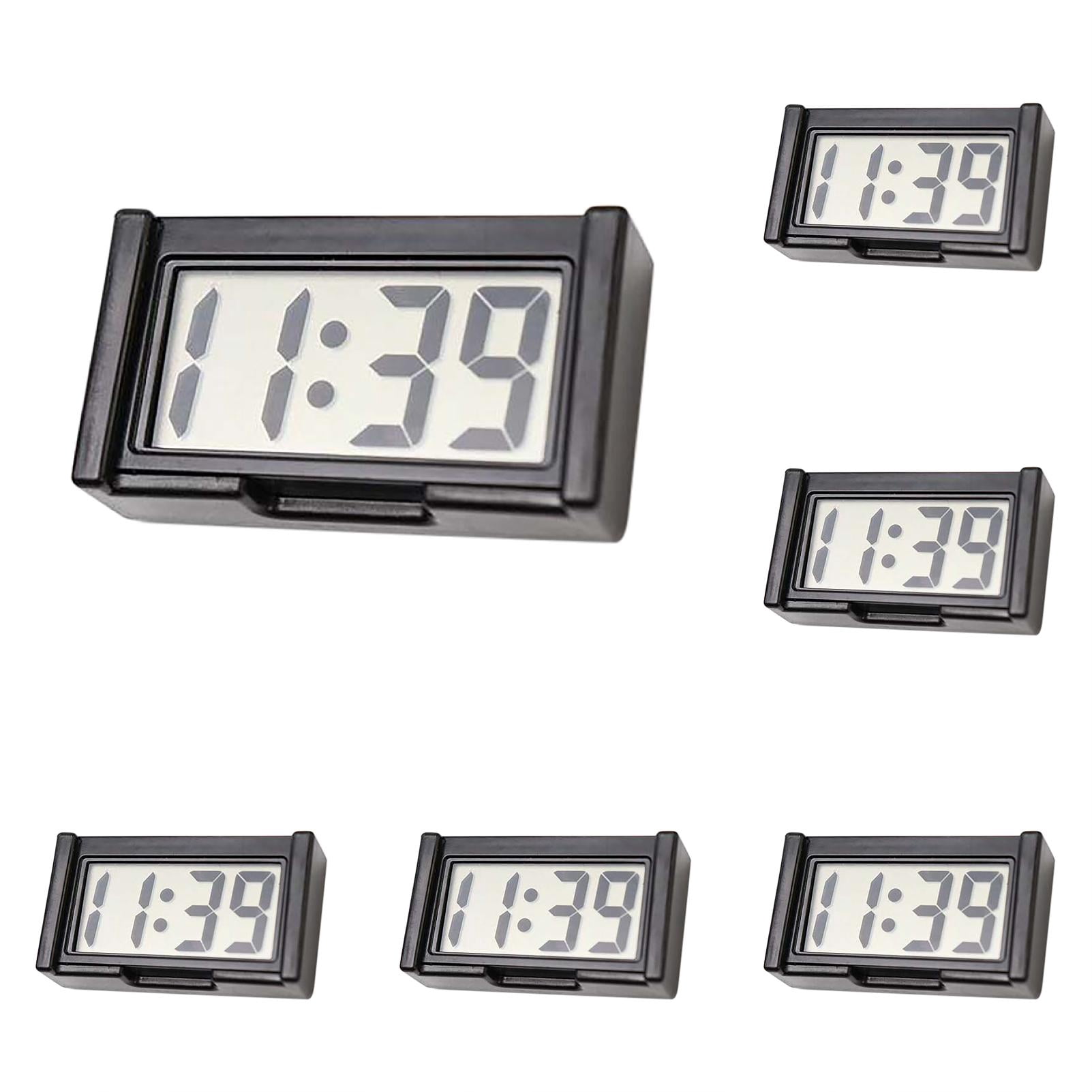 6 Pieces Mini Digital Clock Small Digital Clock Stick on Battery ...