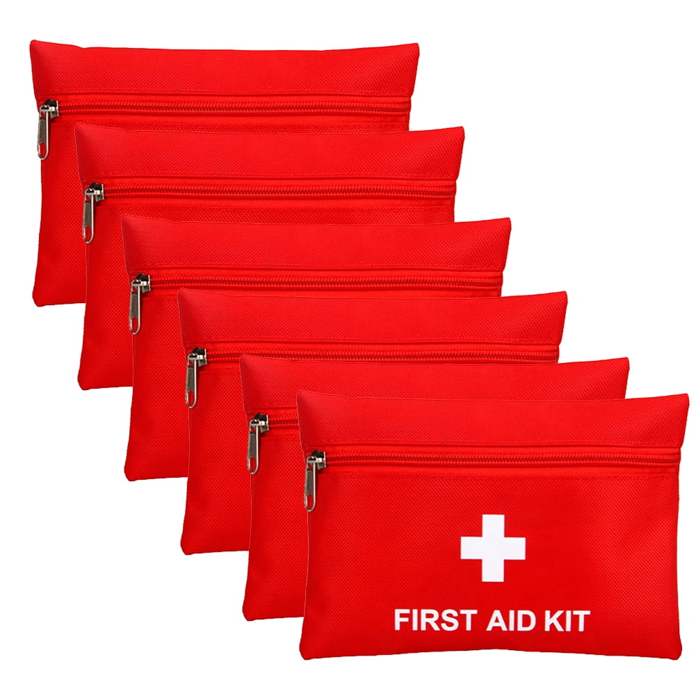 6 Pieces Mini Empty First Aid Bag Travel Empty First Aid Kit Emergency ...