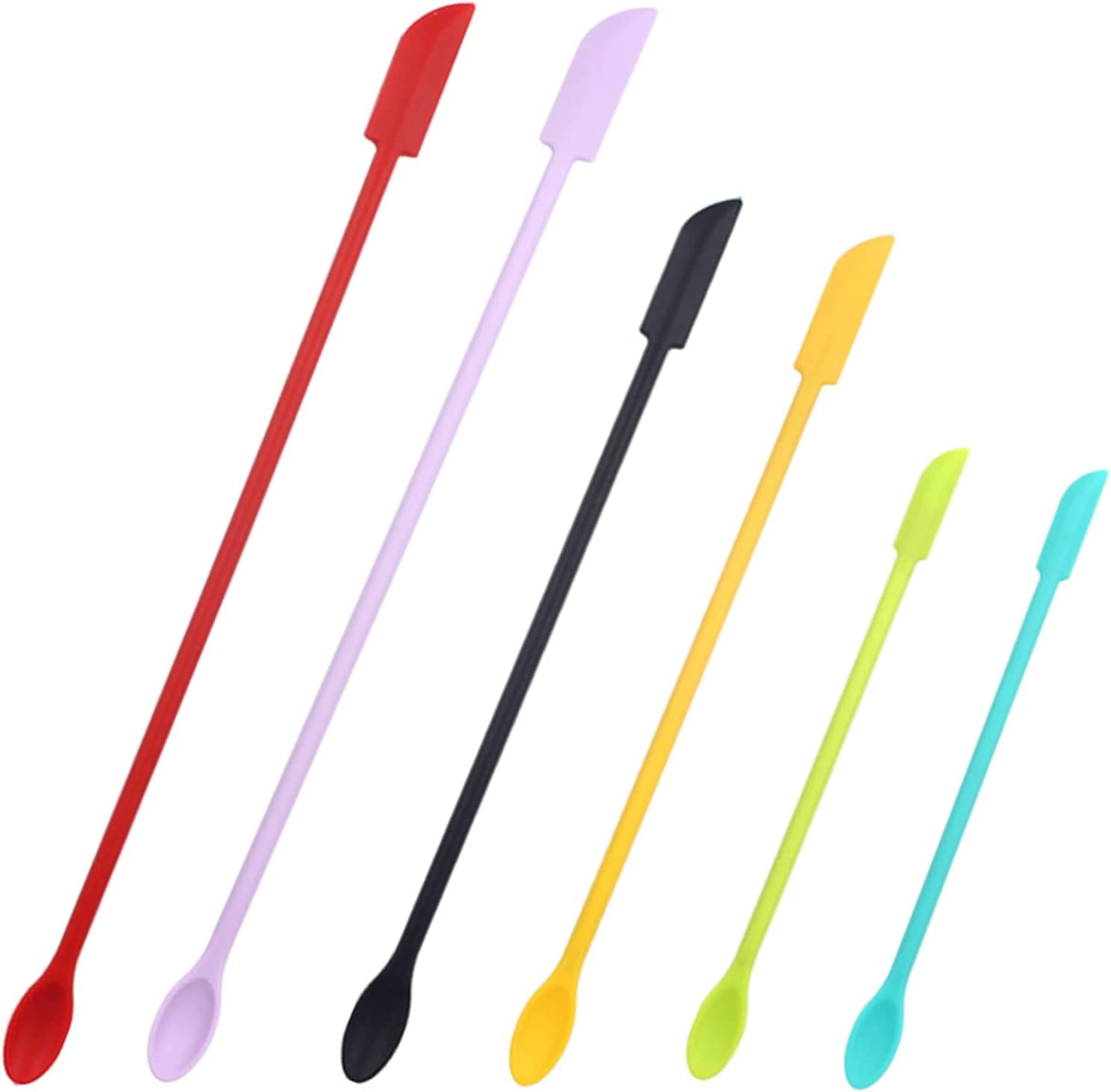 6 Pieces Mini Silicone Spatula-Makeup Spatula-Small Silicone Spatula ...