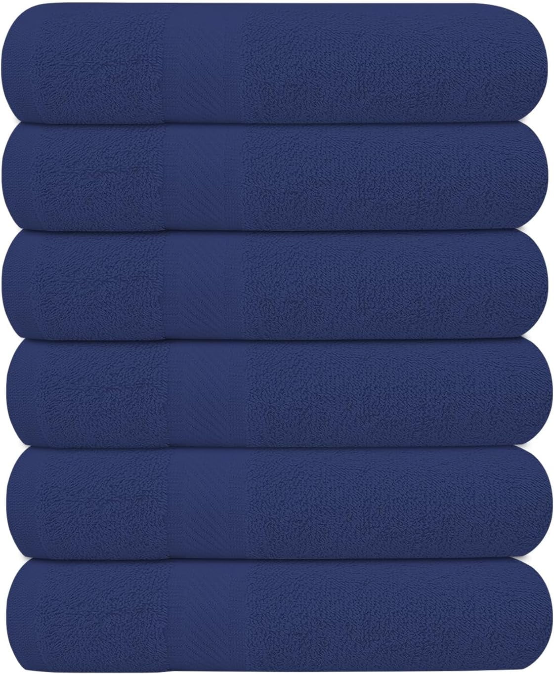 "Springfield Linen Bath Towels Set 6 Pieces Extra-Absorbent 100% Cotton ...