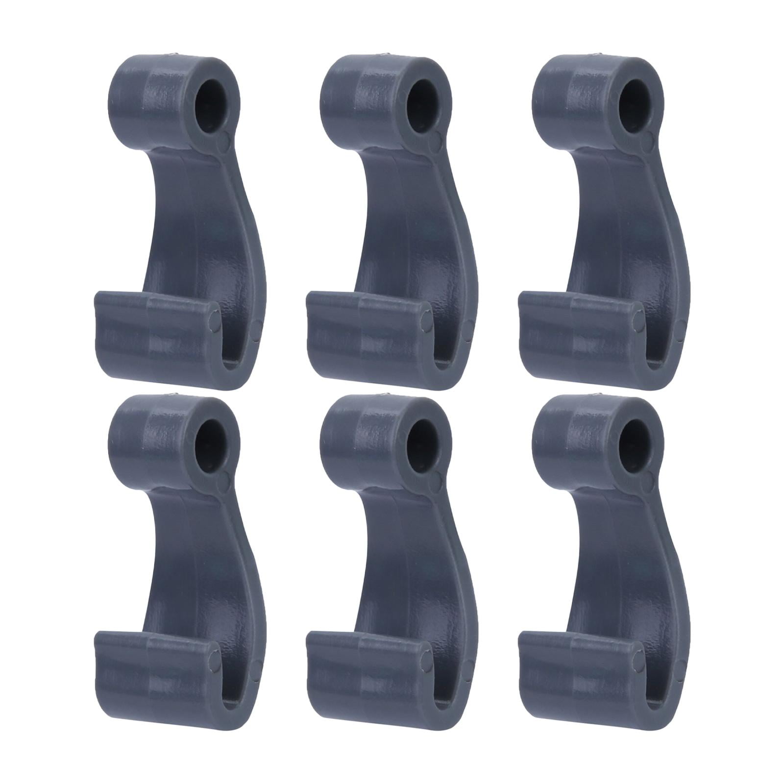 6 Pieces Nylon Lashing Hooks J Hooks Tarpaulin Rigging Bungee Cord End ...