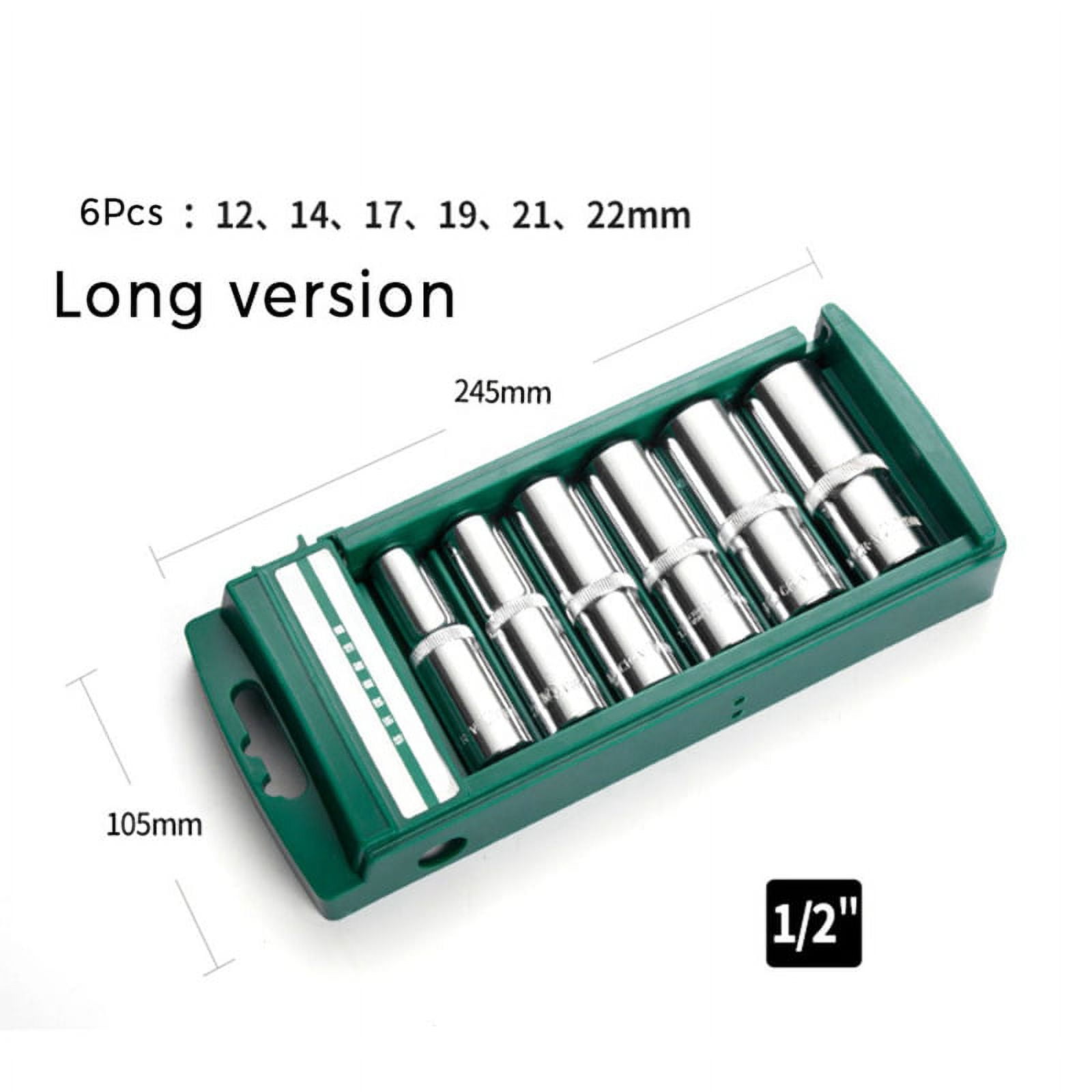 6 Pieces Of 1/2Inch External Socket with Long Hexagonal Socket Head and ...