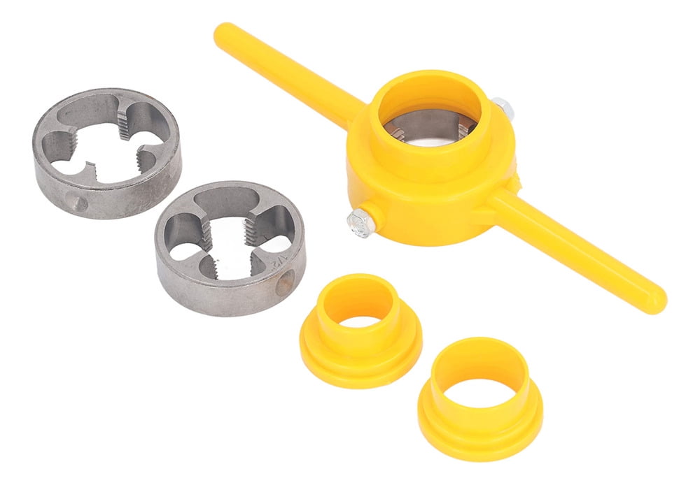 6 Pieces PVC Pipe Threader Set 1/2 3/4 Inch - Walmart.com