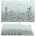 6 Pieces Placemats Set, Non-Slip Dining Table Place Mats, Insulation ...