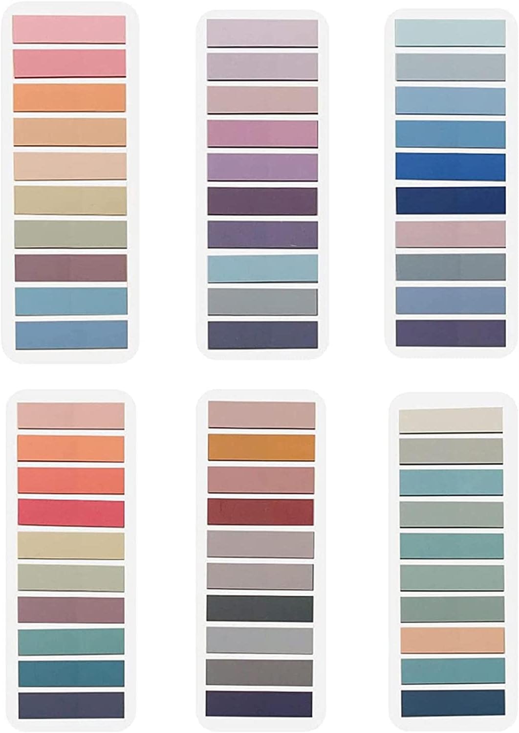 6 Pieces Portable Index Tabs Book Markers DIY Stationery Supplies ...