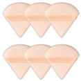 6 Pieces Powder Puff Face Makeup Sponge Soft Velour Triangle Powder ...
