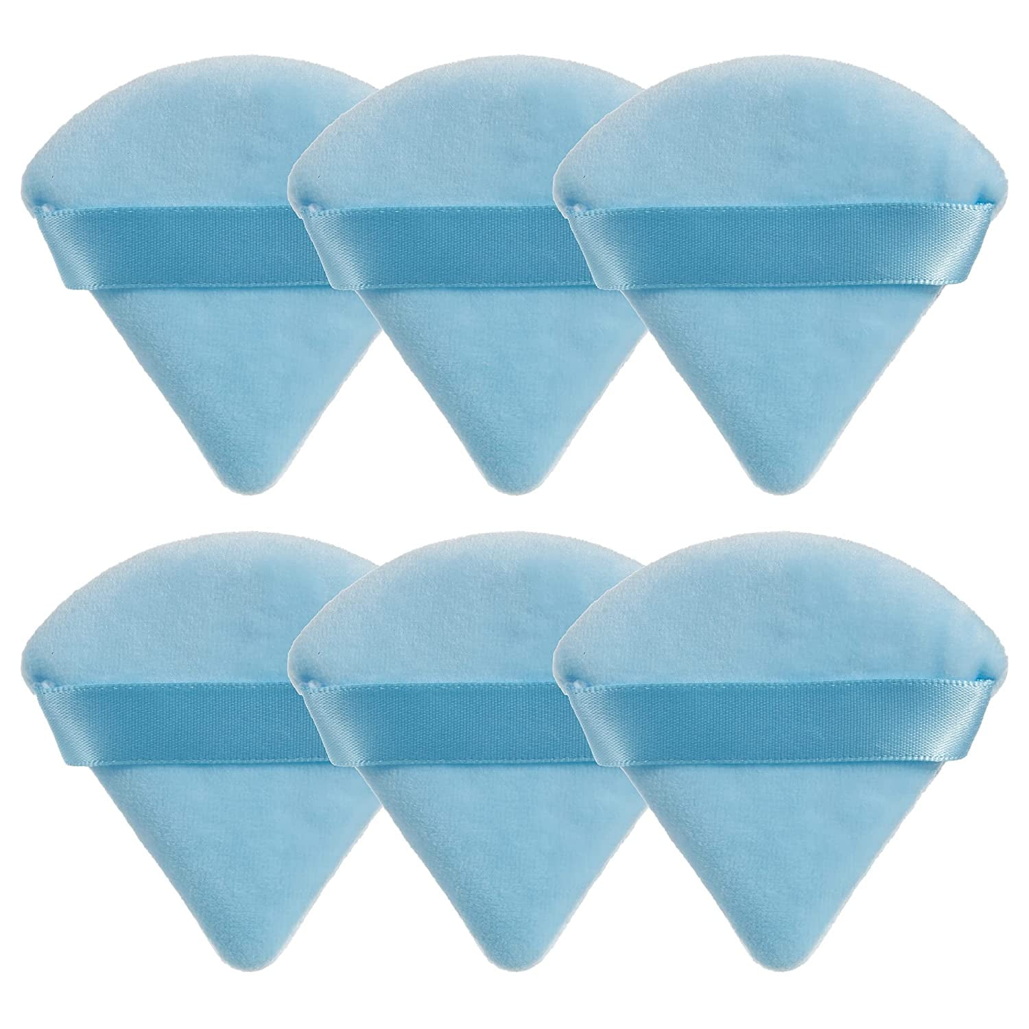 6 Pieces Powder Puff for Face Powder, Triangle Makeup Puff, Cotton ...
