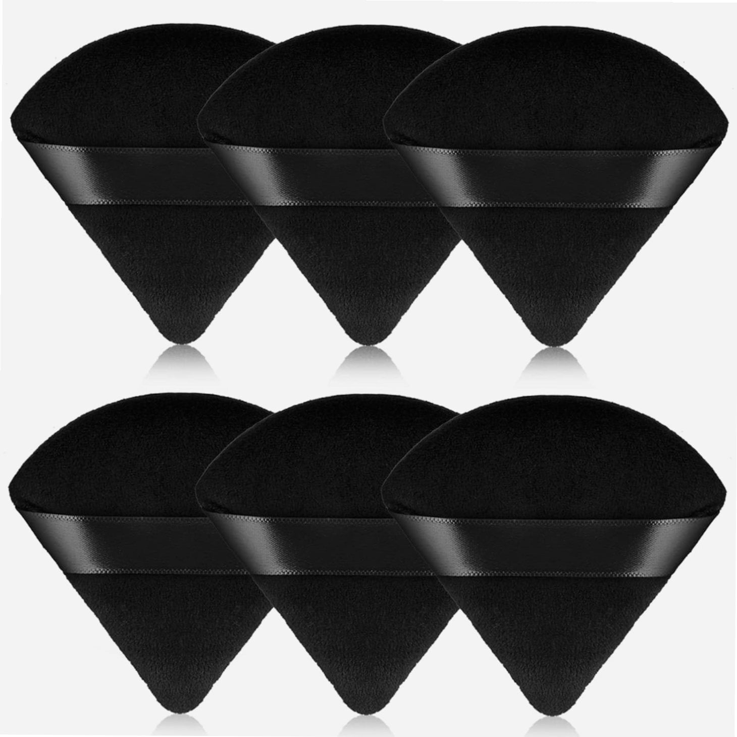 6 Pieces Powder Puff Triangle Shape Face Makeup Puff for Loose Powder ...