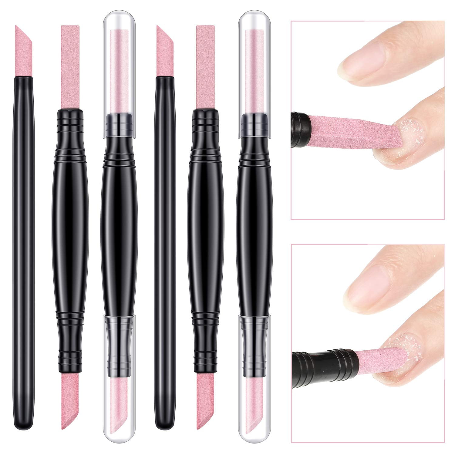 6 Pieces Pumice Stone Nail File Stone Sanding Nail File Stone Cuticle ...