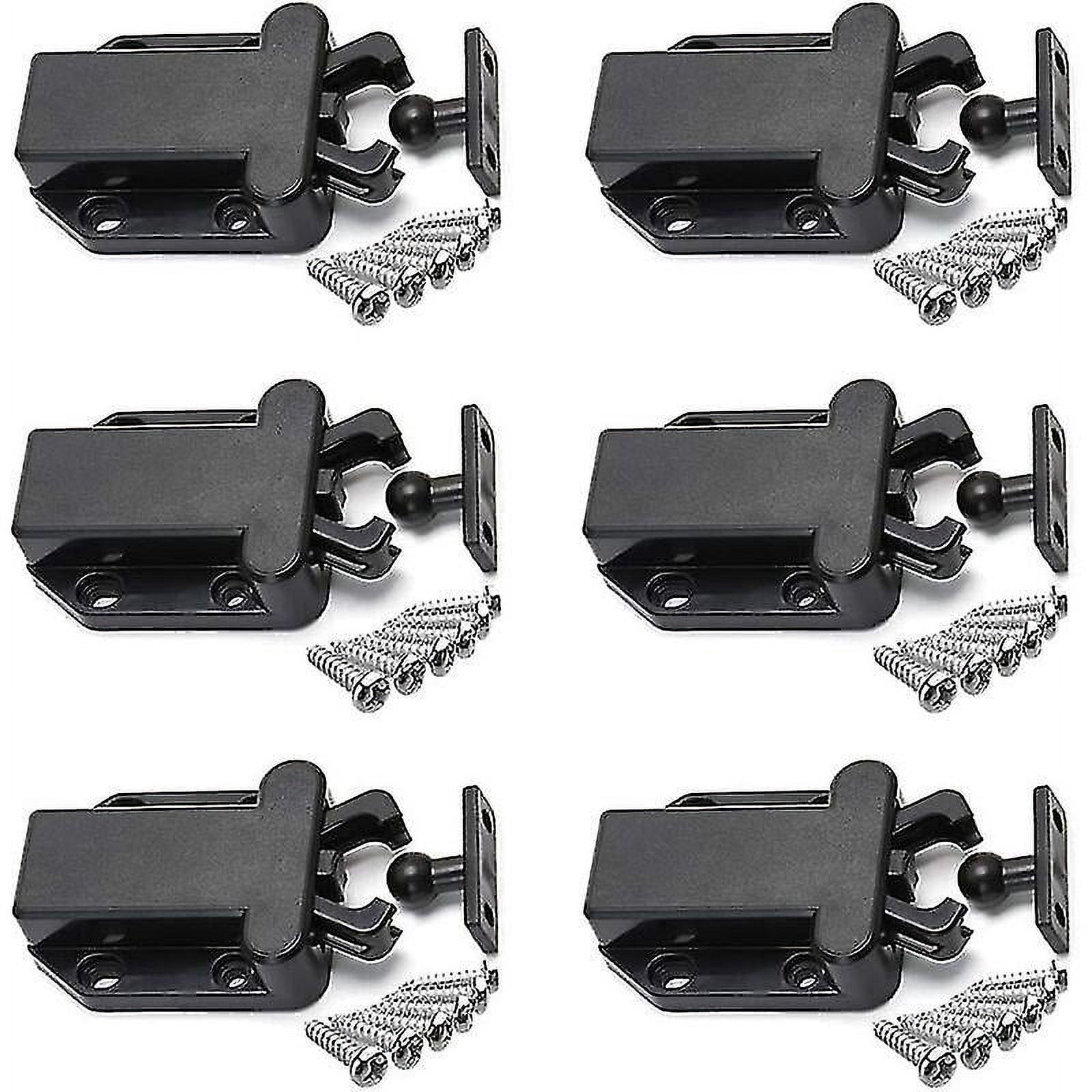 6 Pieces Push To Open Touch Release Cabinet Latches Non Magnetic Drawer ...