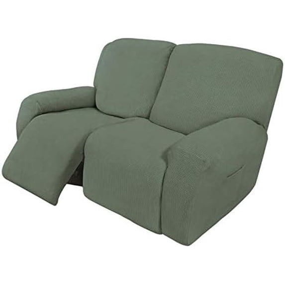 6 Pieces Recliner Loveseat Stretch Sofa Slipcover Sofa Cover Furniture ...