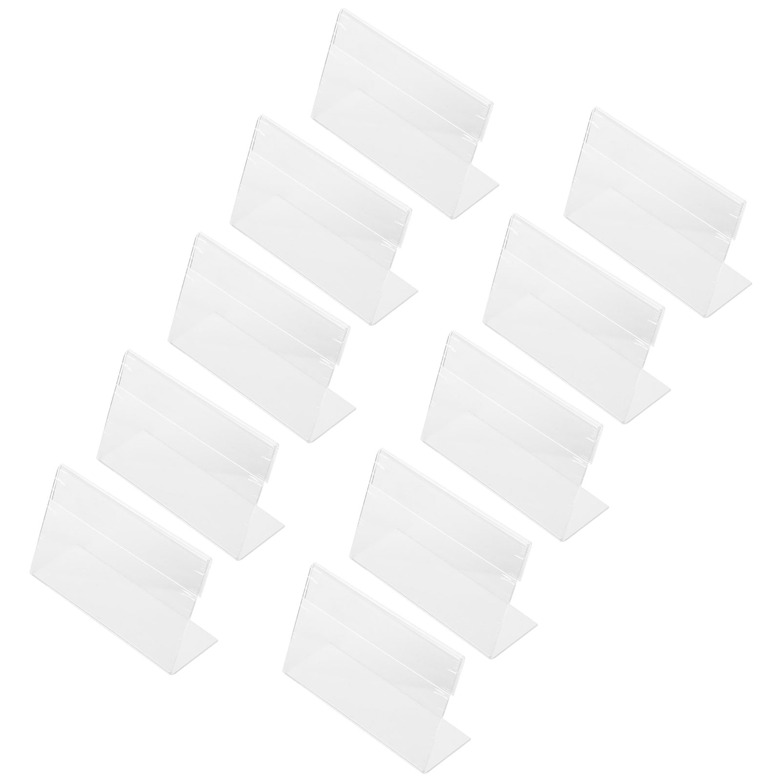 6 Pieces Riser Label Holder Office Display Stands Polished Edge ...