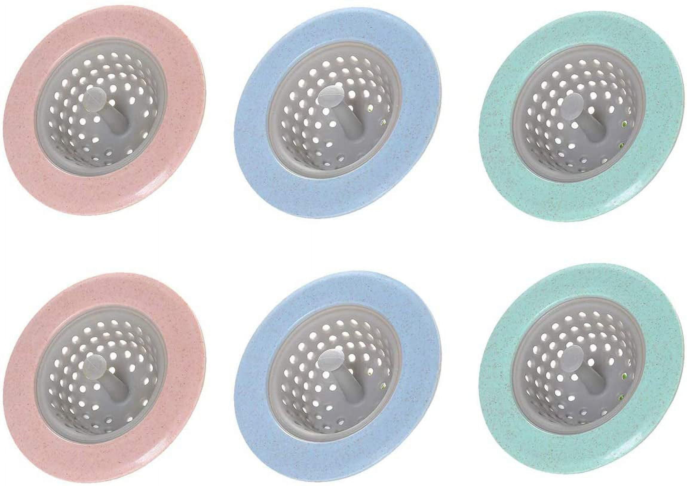 6 Pieces Silicone Drain Filters, Drain Strainer Kitchen Sink Strainer ...