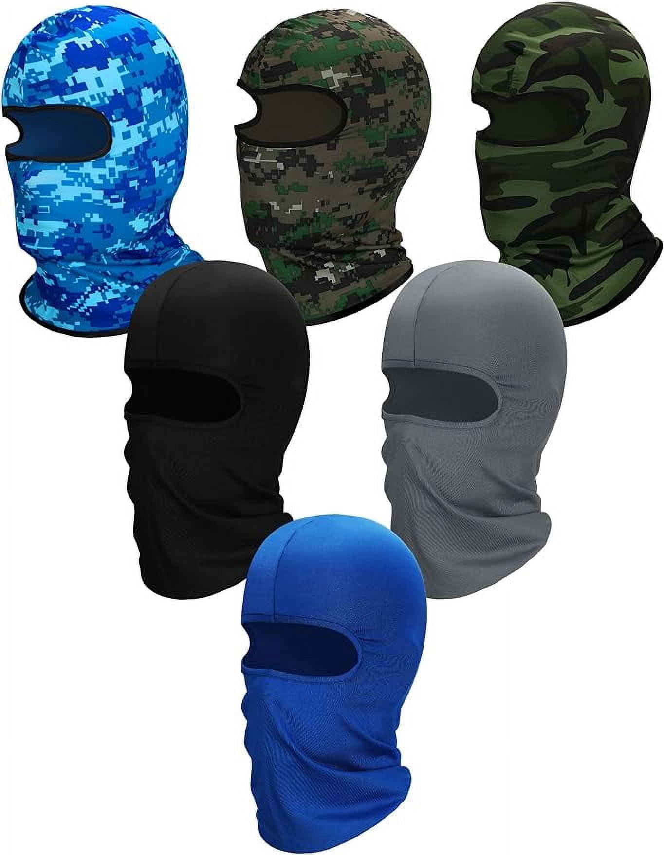 6 Pieces Ski Mask Full Face Cover UV Sun Protection Balaclava Summer ...