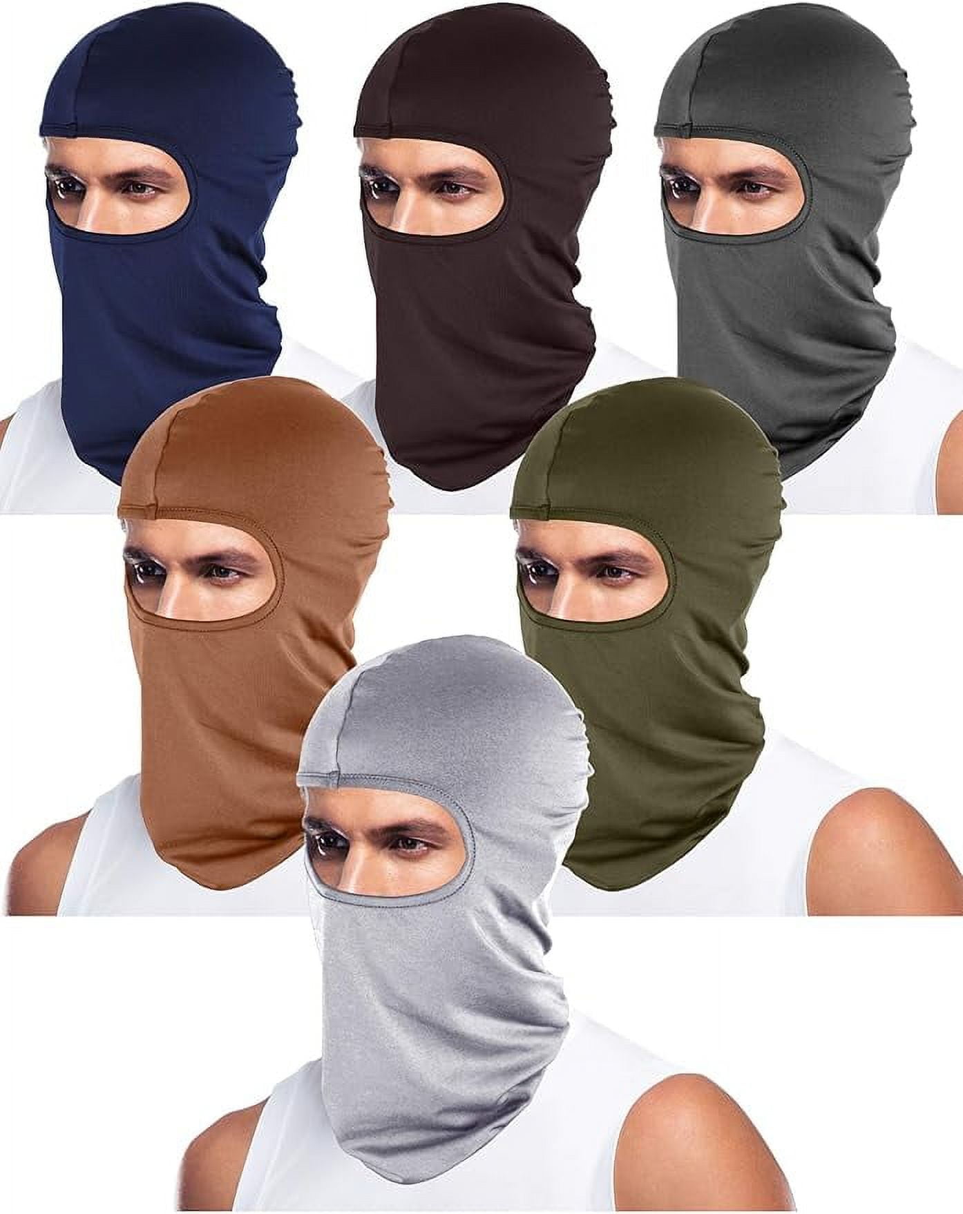 6 Pieces Ski Mask Full Face Cover UV Sun Protection Balaclava Summer ...