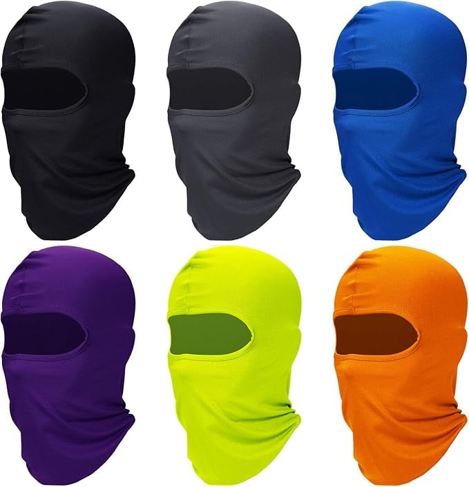 6 Pieces Ski Mask Full Face Cover UV Sun Protection Balaclava Summer ...