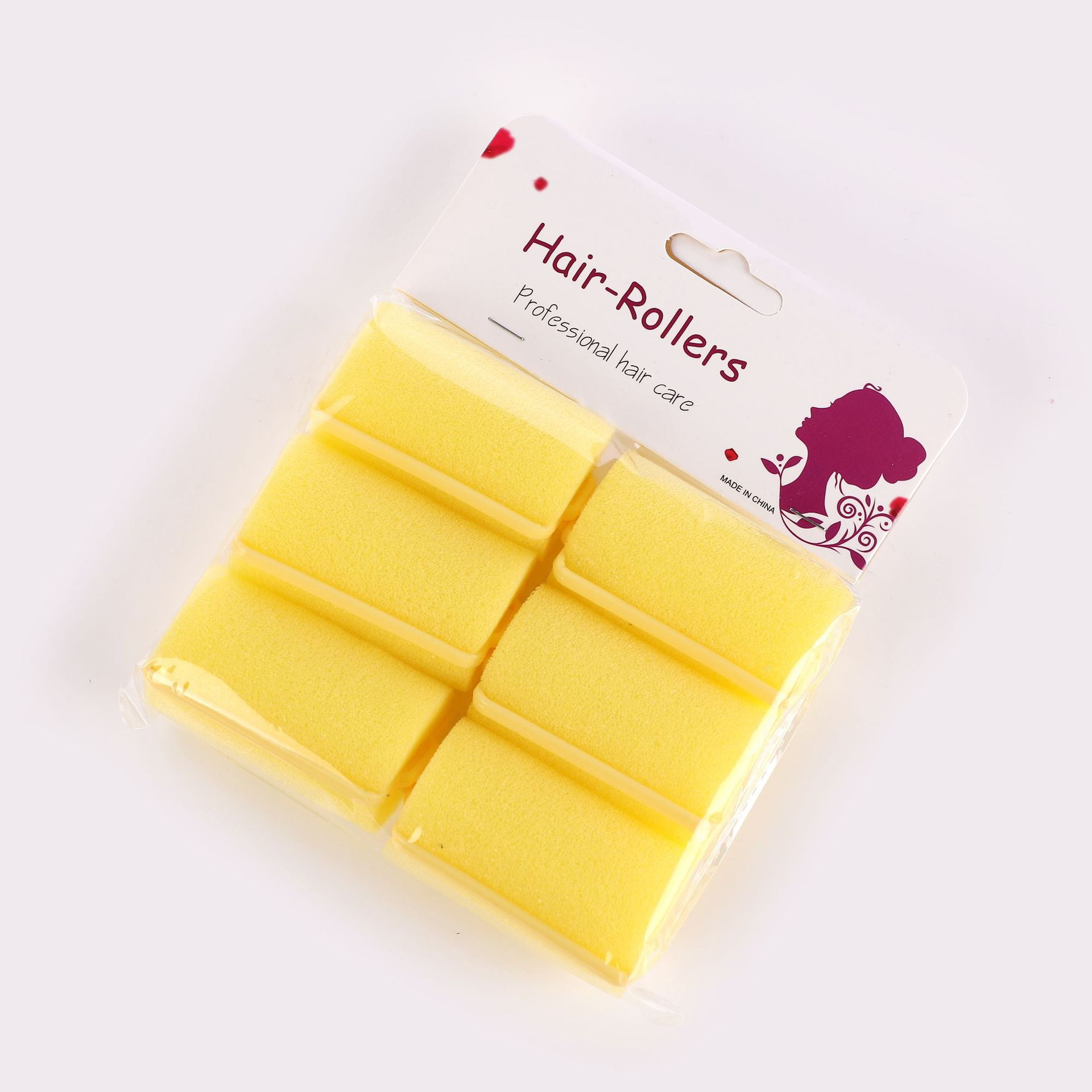 6 Pieces Sponge Hair Rollers, Bexikou Large Soft Foam Hair Styling ...