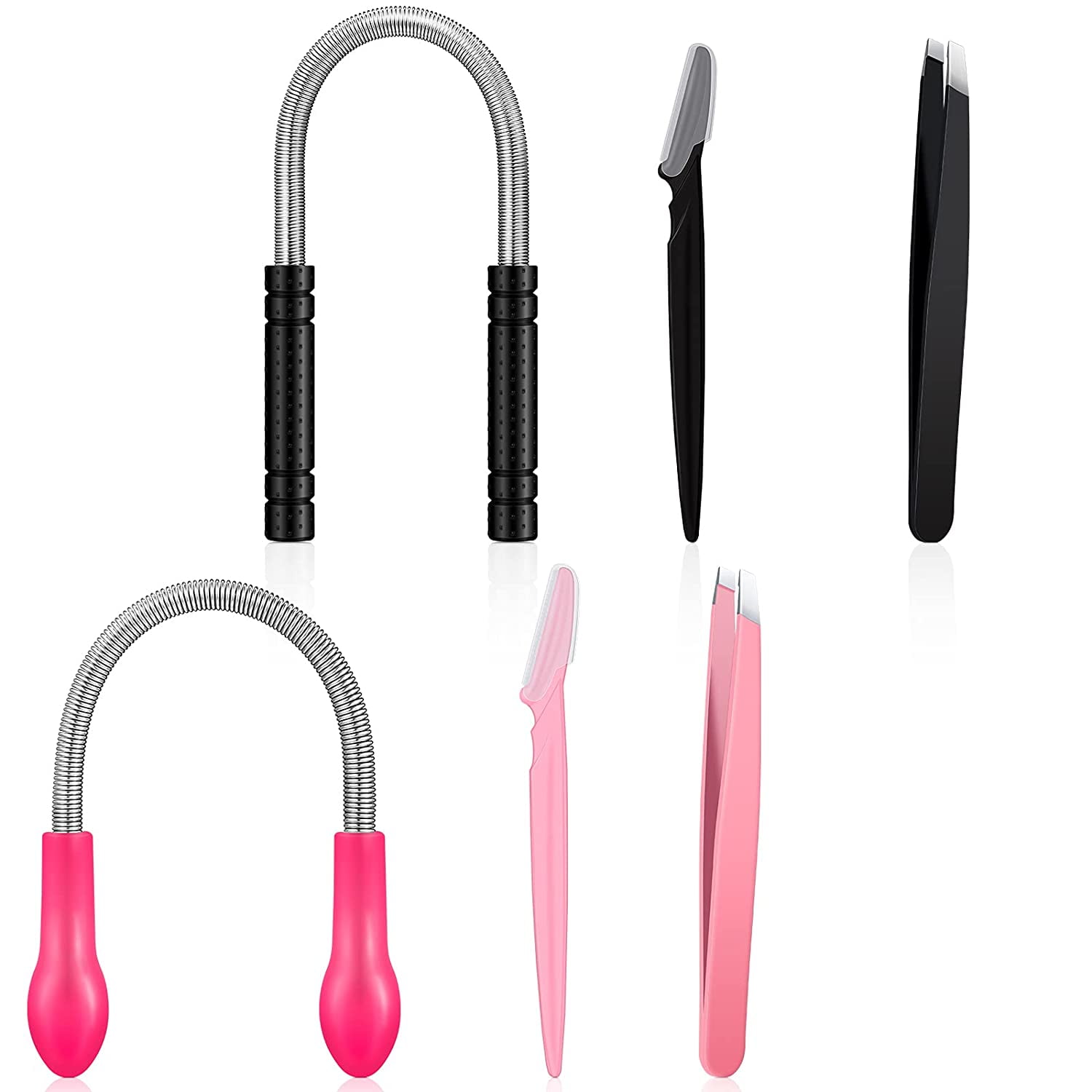 6 Pieces Spring Facial Hair Remover with Eyebrow Remover Trimmer ...