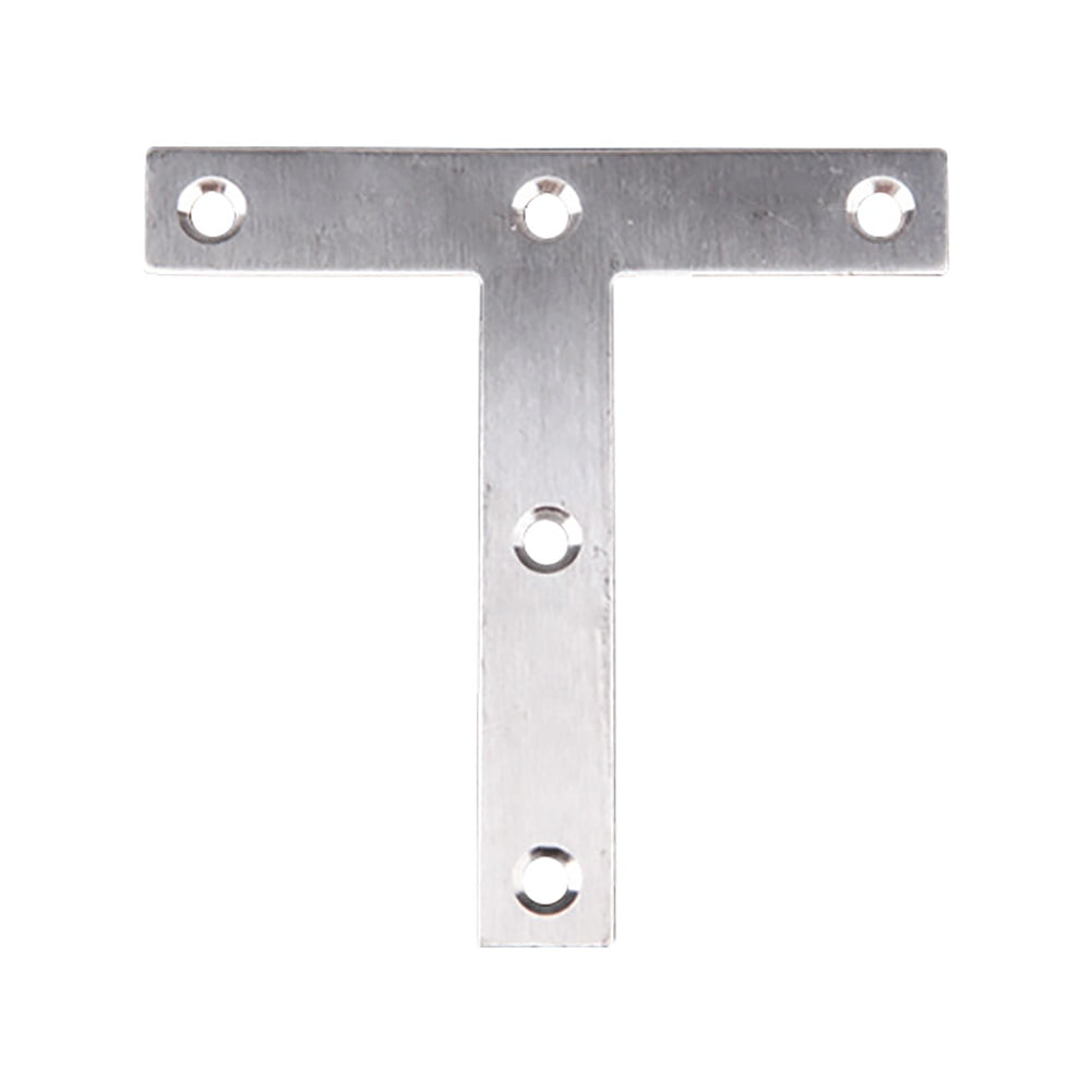 6 Pieces Stainless Steel T Brackets (4.7 x 4.7 inch120 x 120 mm) Flat ...