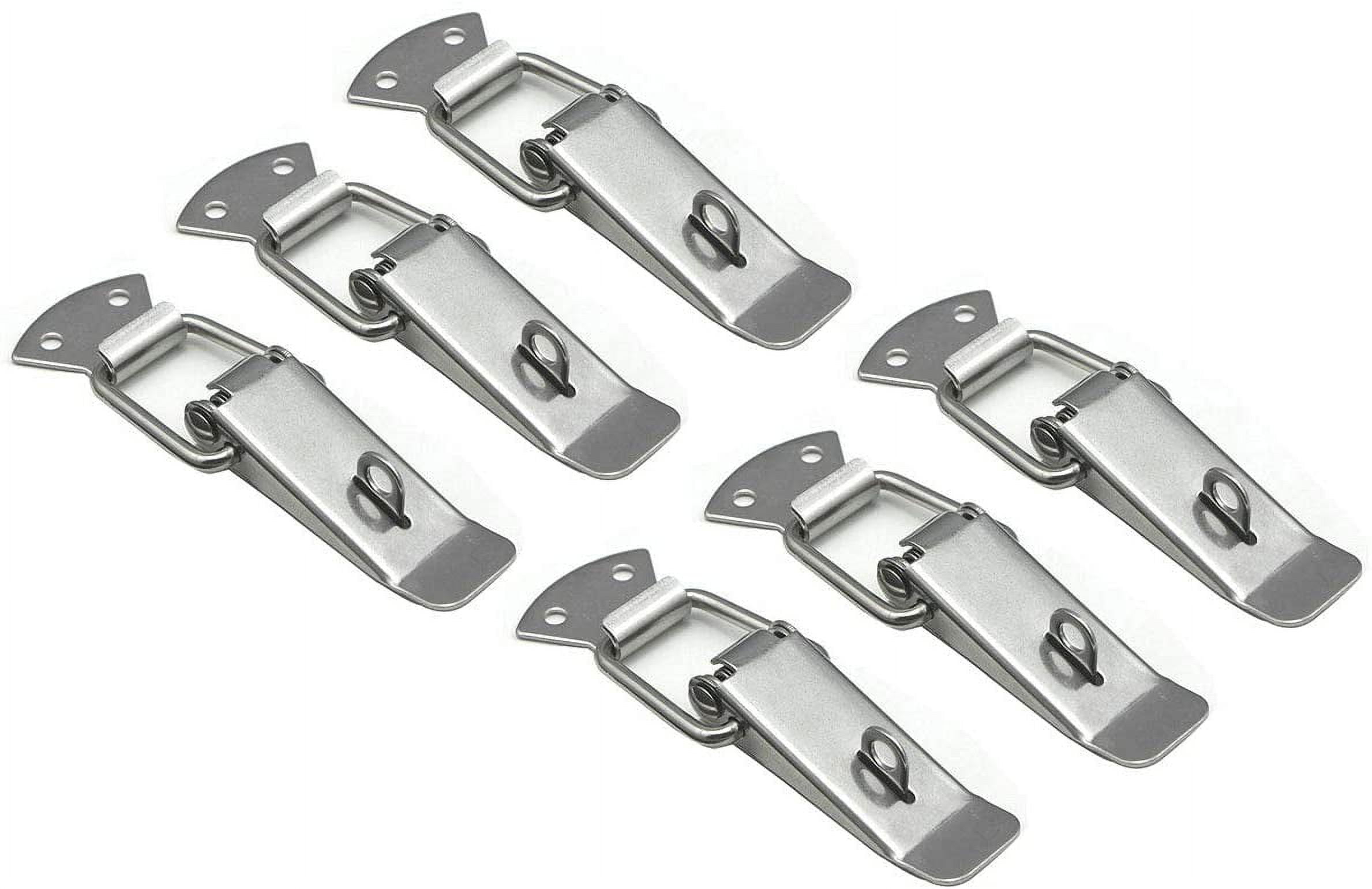 6 Pieces Stainless Steel Toggle Spring Latch Hardware Drawer Lever ...