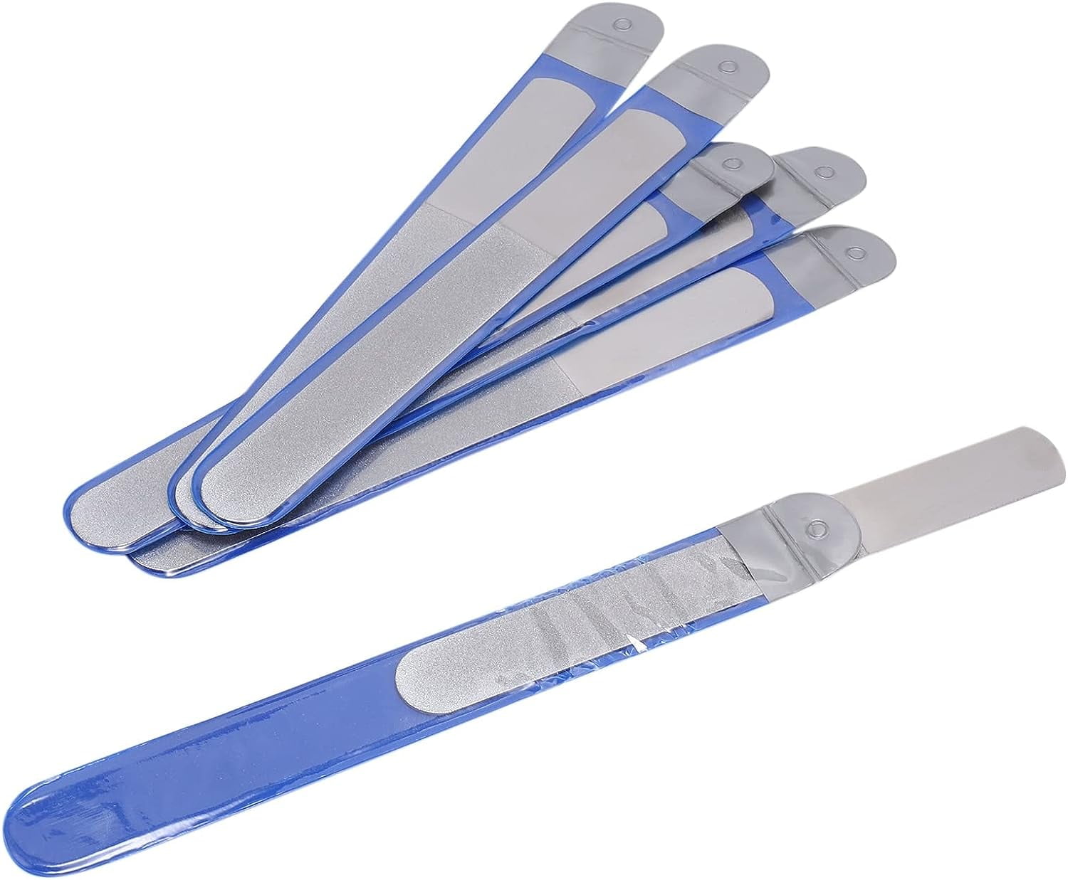 6 Pieces Steel Nail File Double-Sided Diamond Nail File Metal Nail File ...