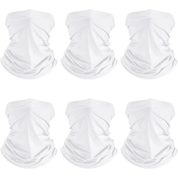 6 Pieces Summer UV Protection Cooling Neck Gaiter Face Clothing Neck ...