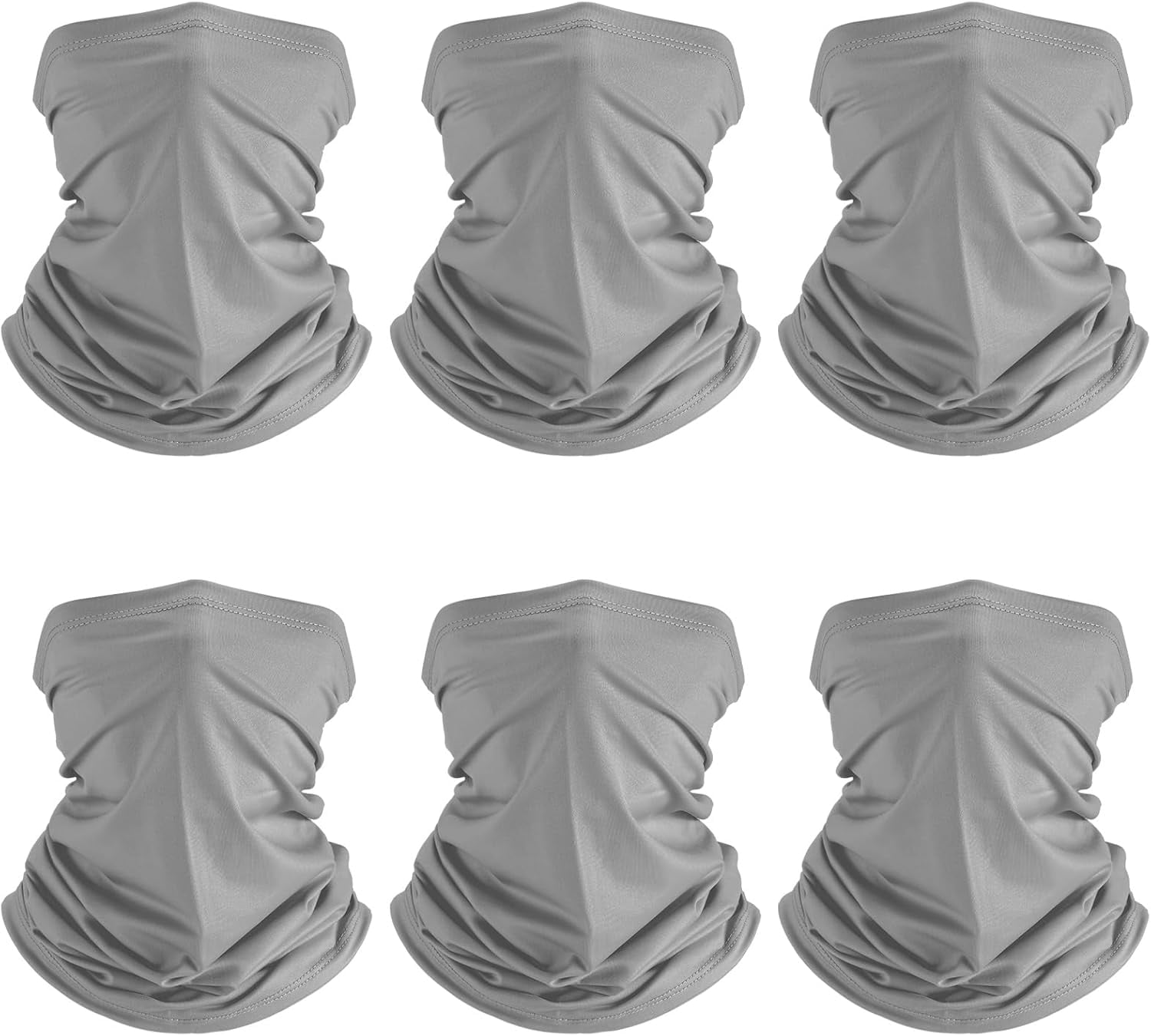 6 Pieces Summer UV Protection Cooling Neck Gaiter Face Clothing Neck ...