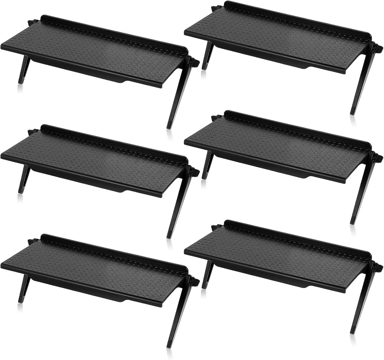 6 Pieces TV Top Screen Shelf Adjustable Monitor Top Shelf Plastic TV ...
