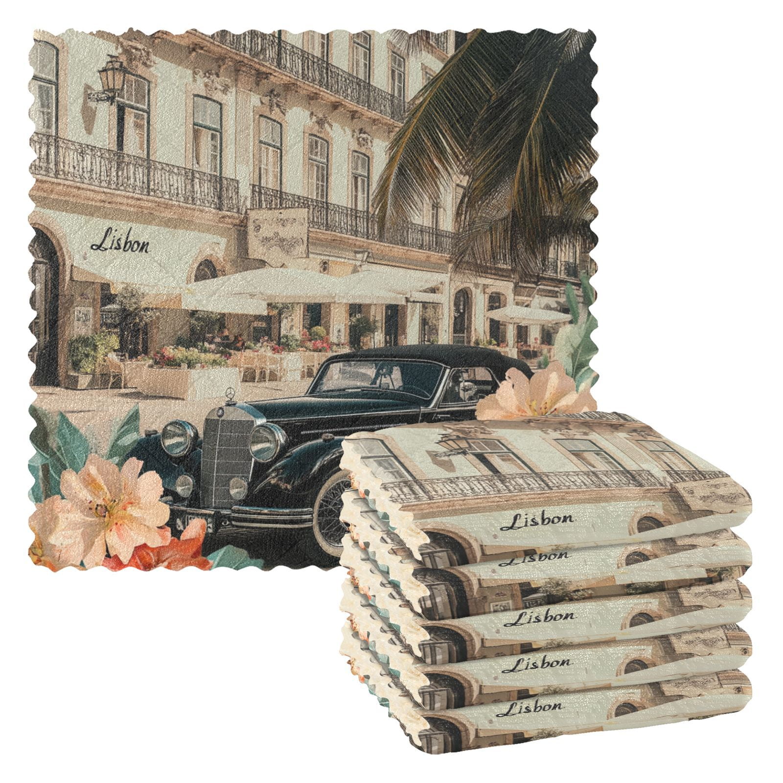 6 Pieces Thickened Double Polyester Fleece Kitchen Towel - 28x28cm ...