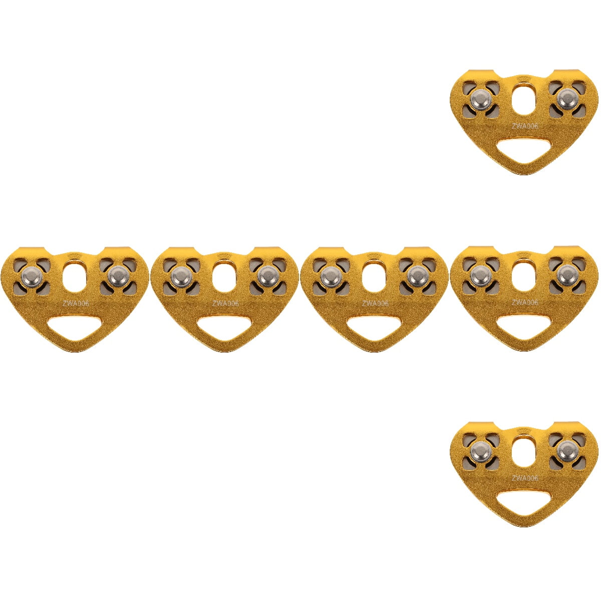 6 Pieces Transport Hoisting Pulley Expand Double-axis Ratchet Cable ...