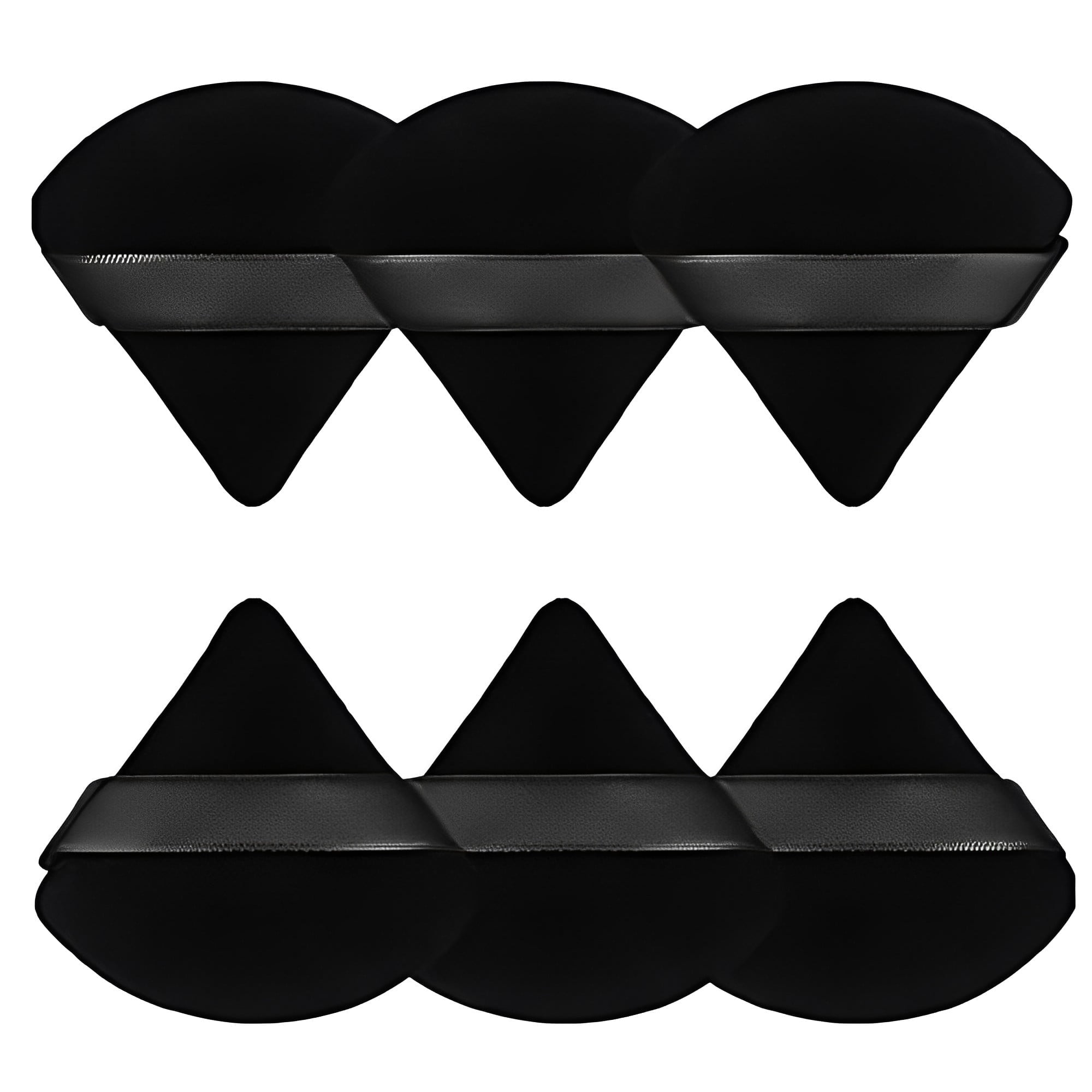 6 Pieces Triangle Powder Cosmetic Powder Fluffy Washable Reusable Soft ...