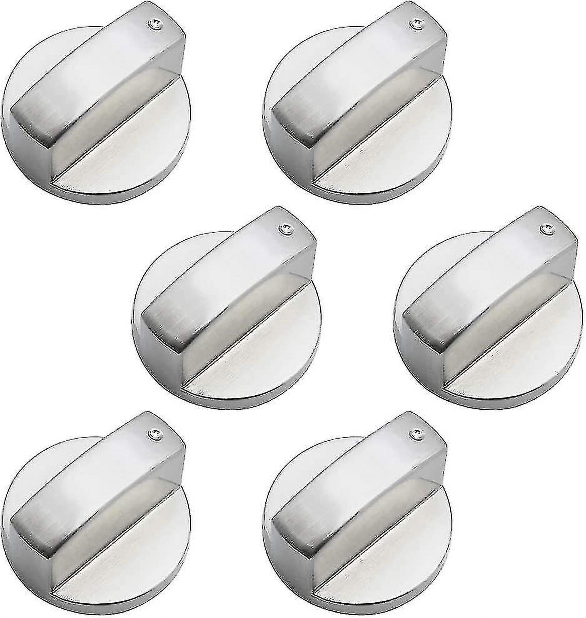 6 Pieces Universal Metal Control Knobs Gas Stove Knob 6mm Universal ...